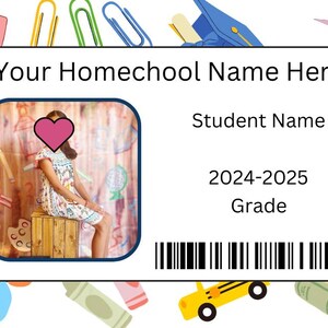 Homeschool Student & Teacher ID - Etsy