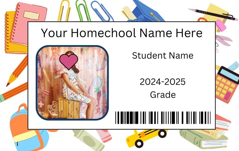 Homeschool Student & Teacher ID - Etsy
