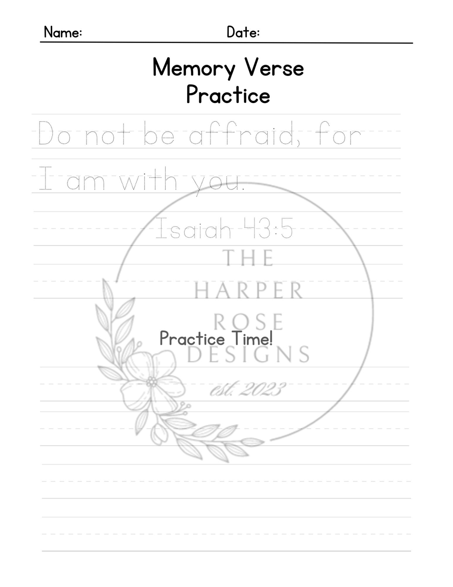 Memory Verse Practice - Etsy