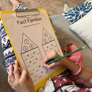 Fact Family Worksheet - Etsy