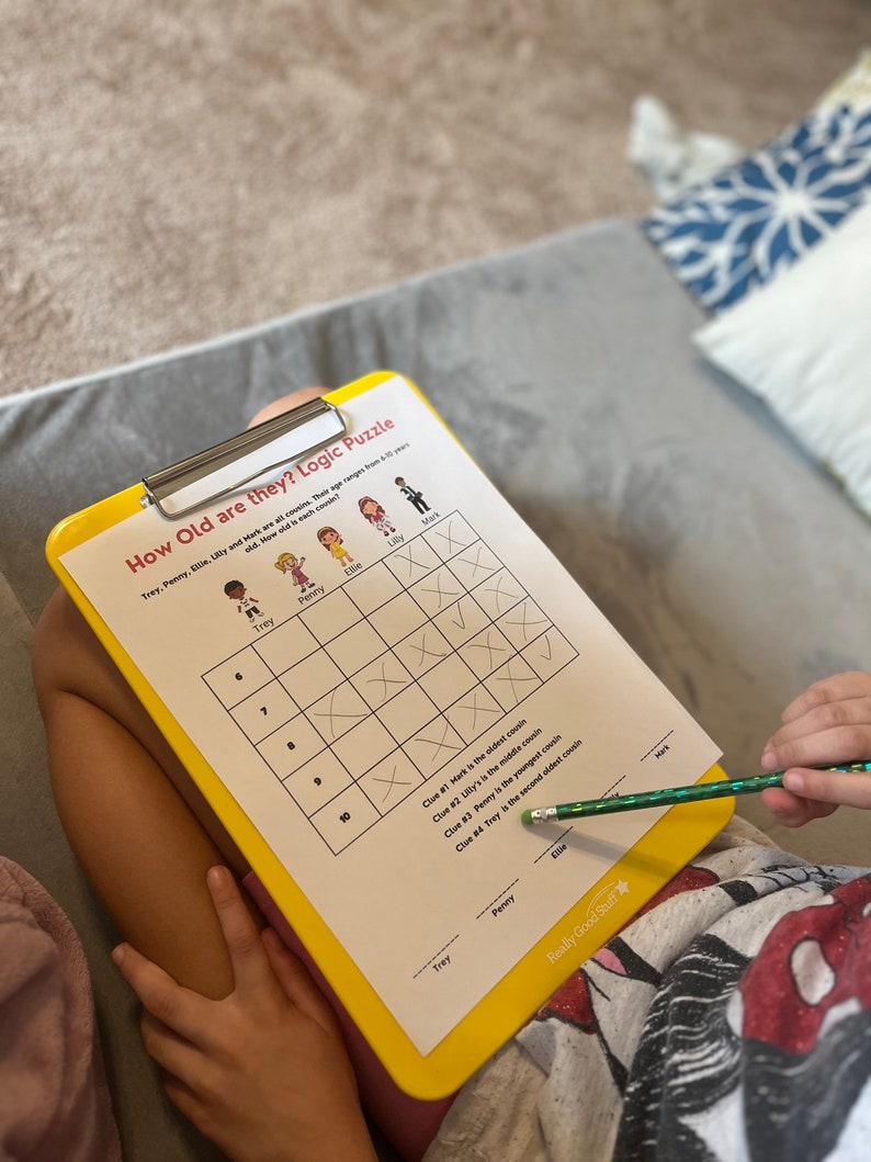 How Old Are They? Logic Puzzle - Etsy