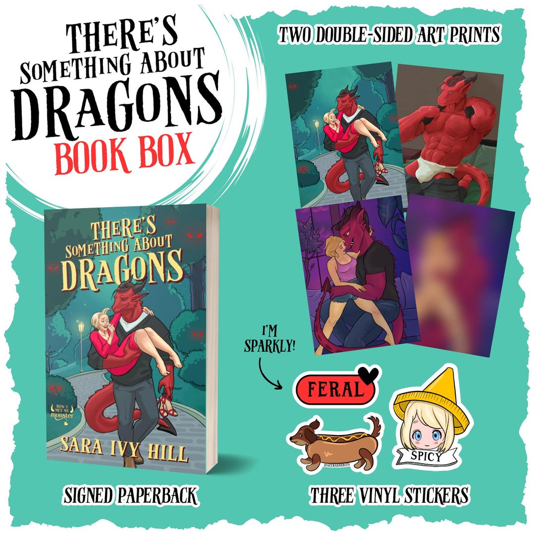 There's Something About Dragons by Sara Ivy Hill - Monster Romance Book Box With Signed ...