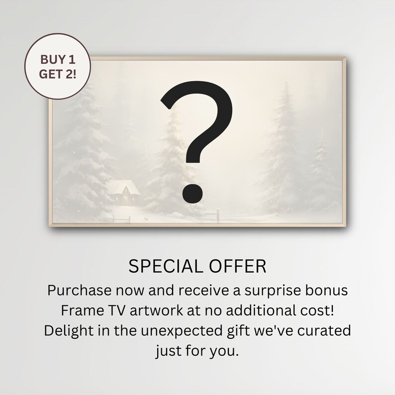 Frame TV Art Winter Evergreen Snowy Forest Digital Download, Snow Art ...