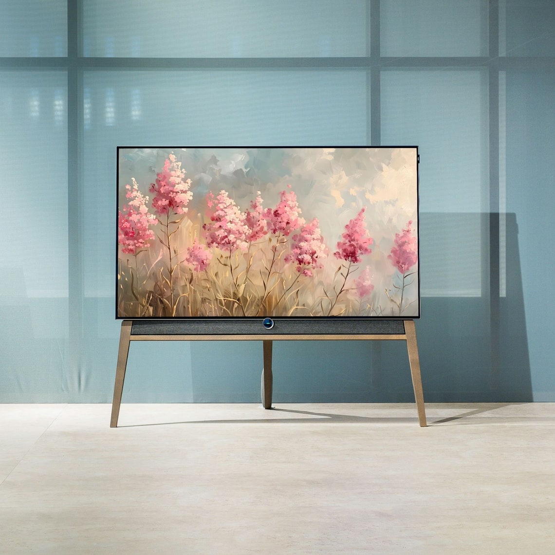 Light Pink Flowers Frame TV Art Set, Summer Cottagecore Farmhouse Decor ...