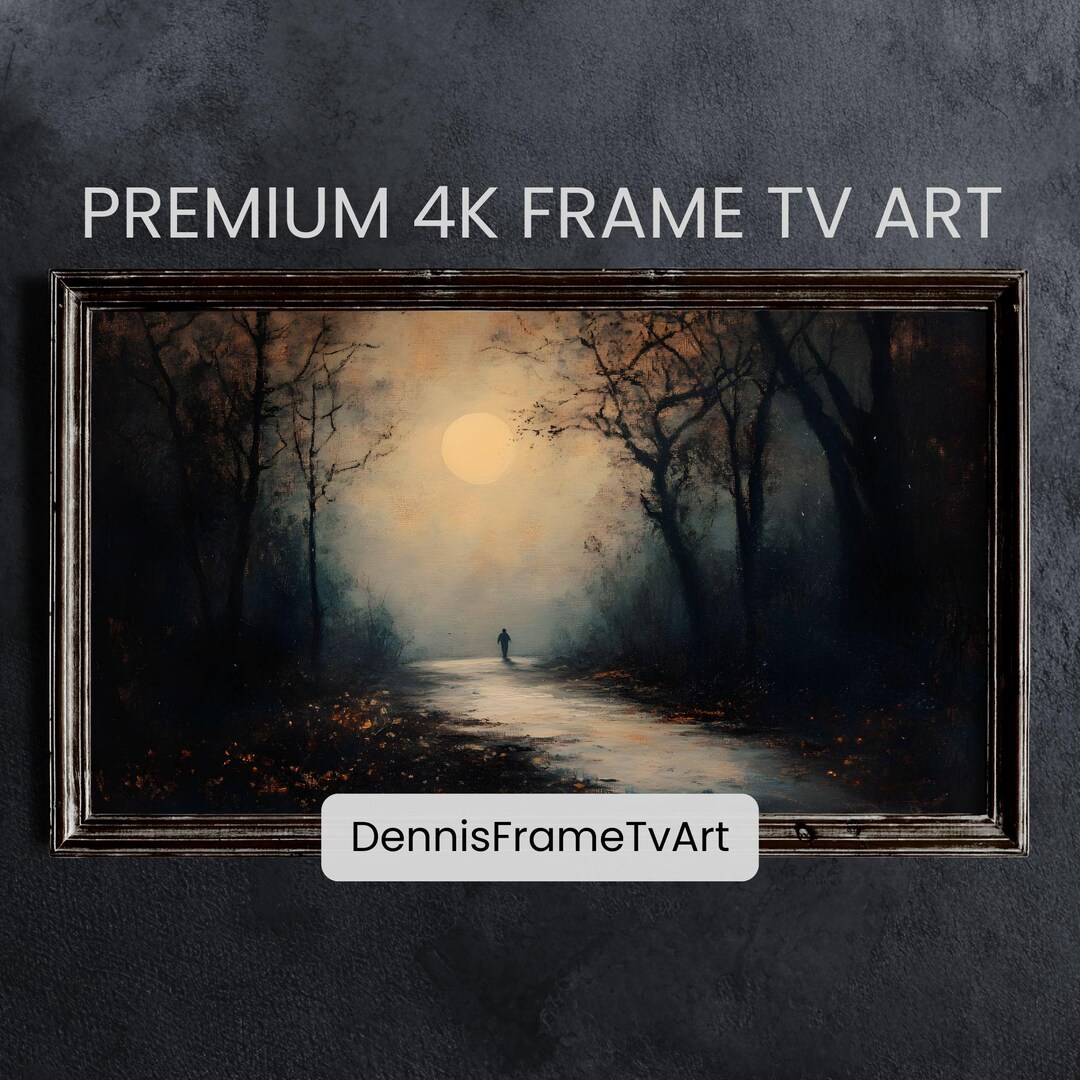 Spooky Halloween Landscape Painting Frame TV Screensaver, Farmhouse ...