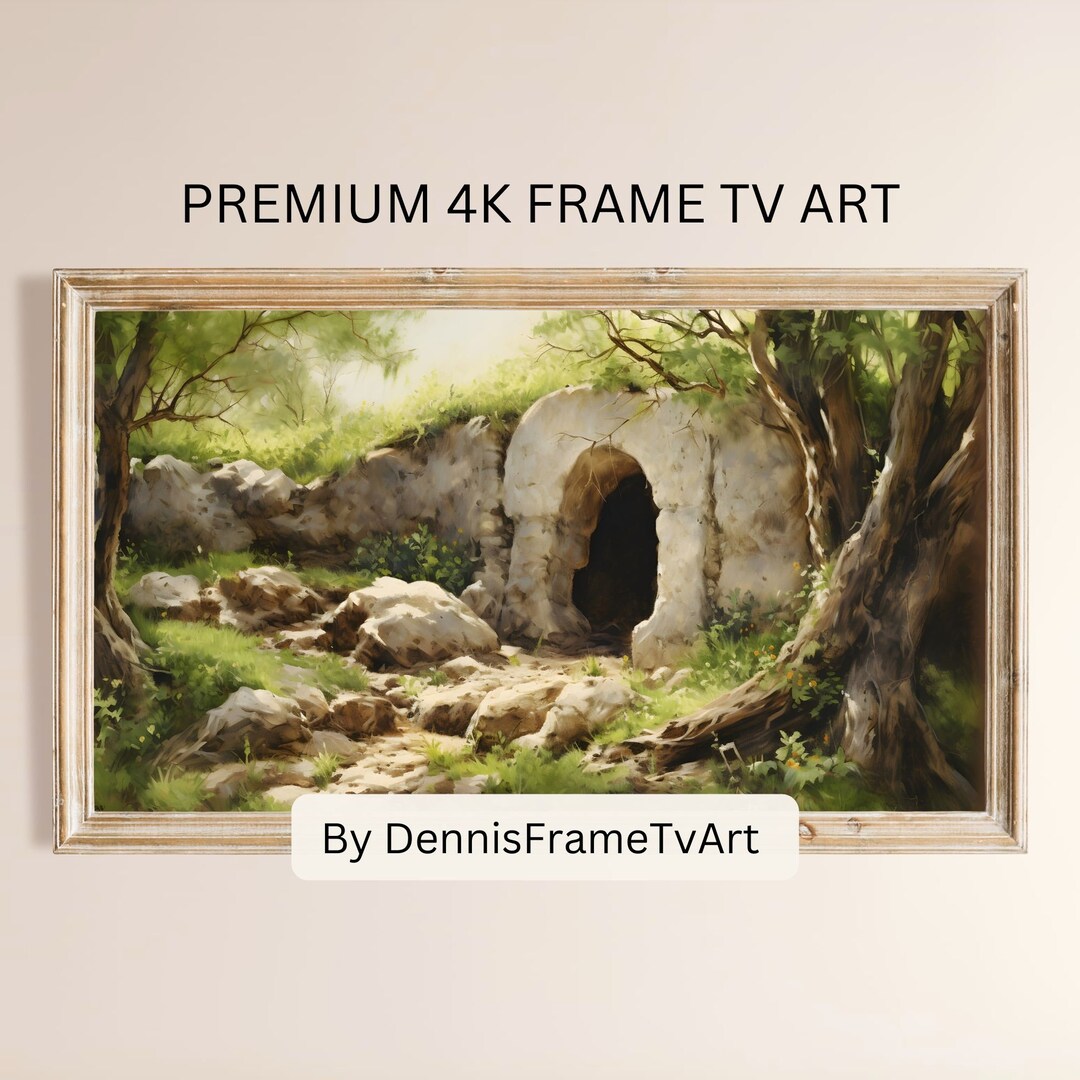 Easter Sunday Empty Tomb Frame TV Art, Easter Holiday Frame TV Artwork ...