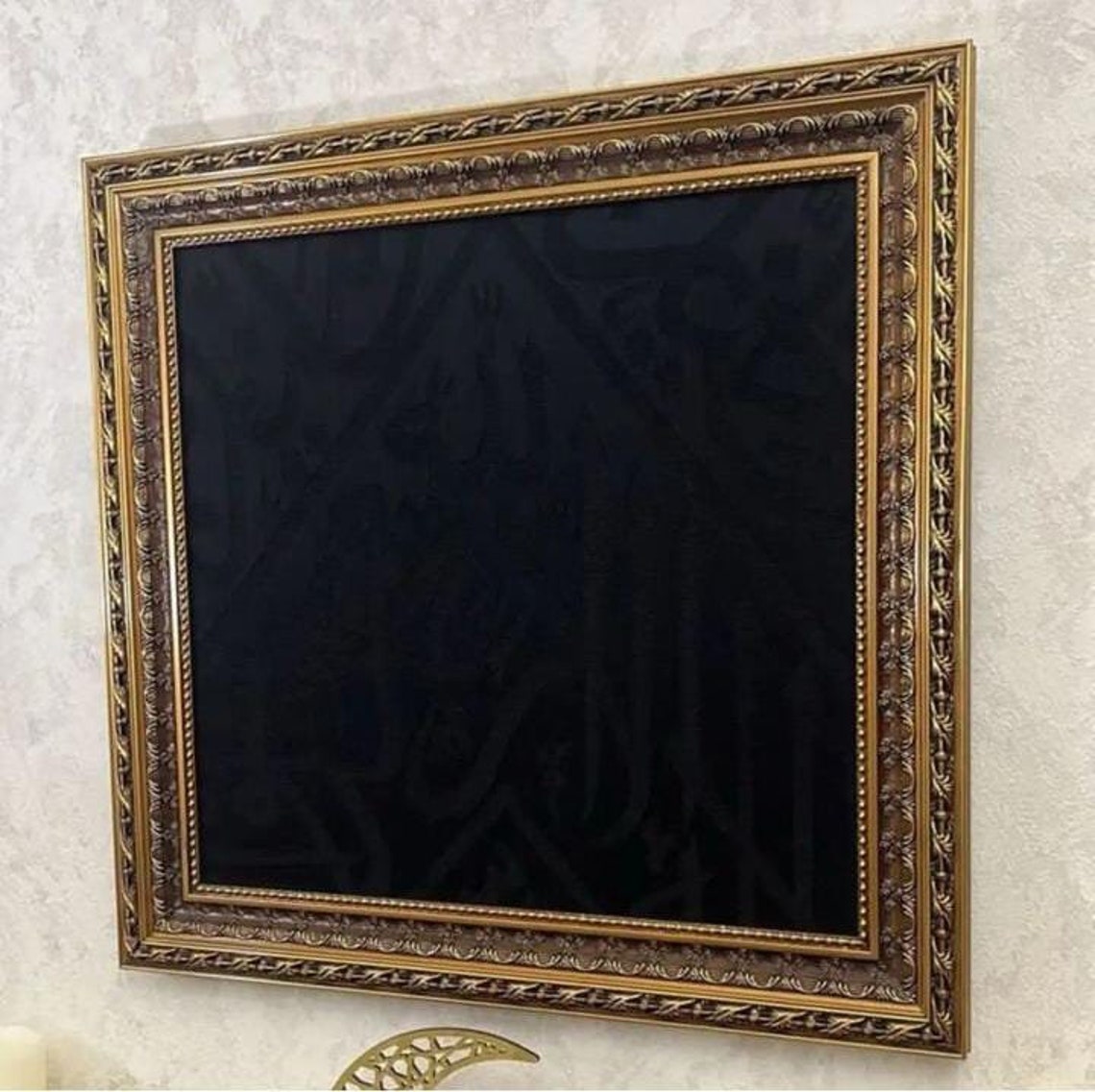 CERTIFIED KISWA KAABA Piece for Wall Hanging | Islamic Calligraphy Art ...