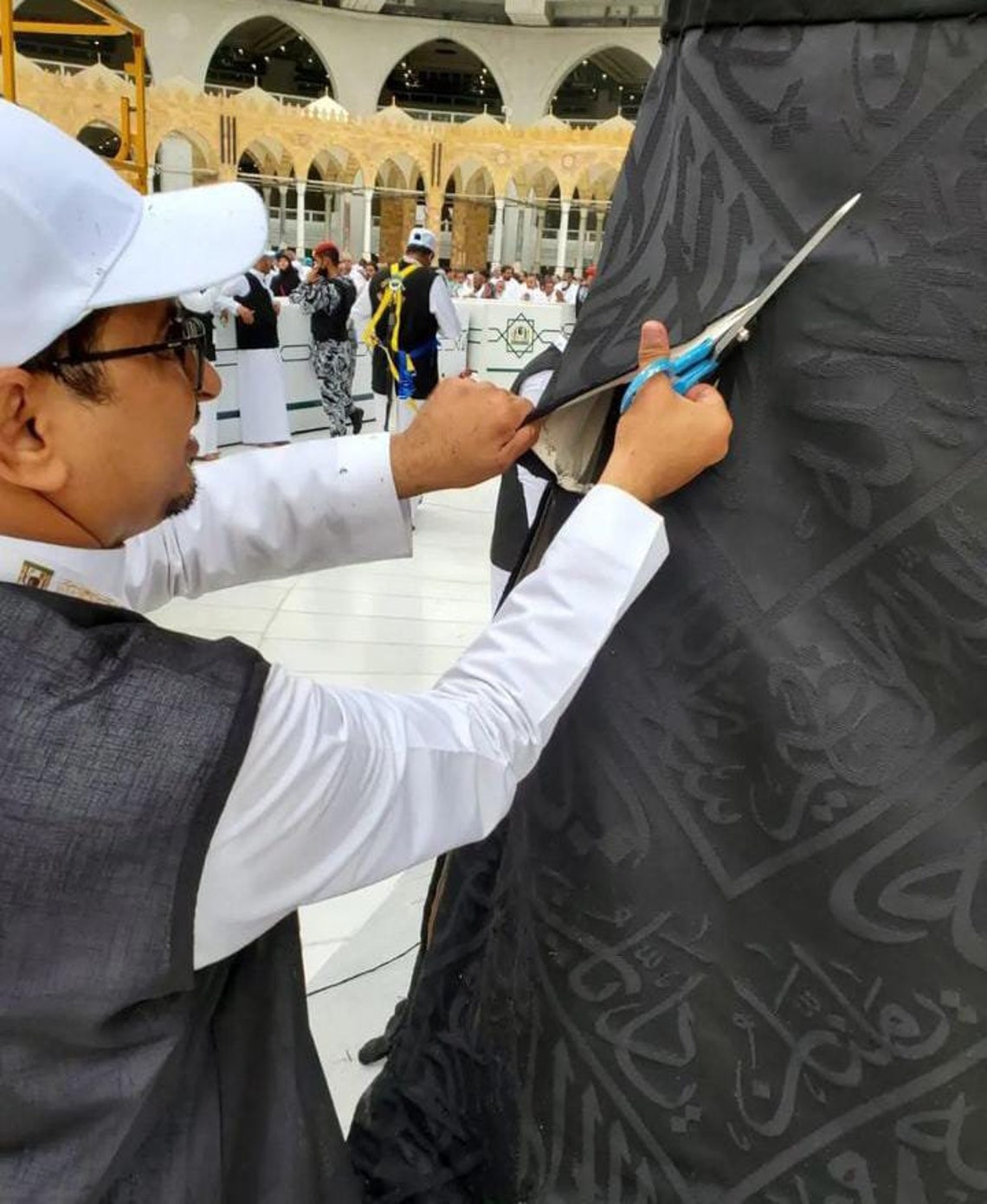 CERTIFIED KISWA KAABA Piece for Wall Hanging | Islamic Calligraphy Art ...