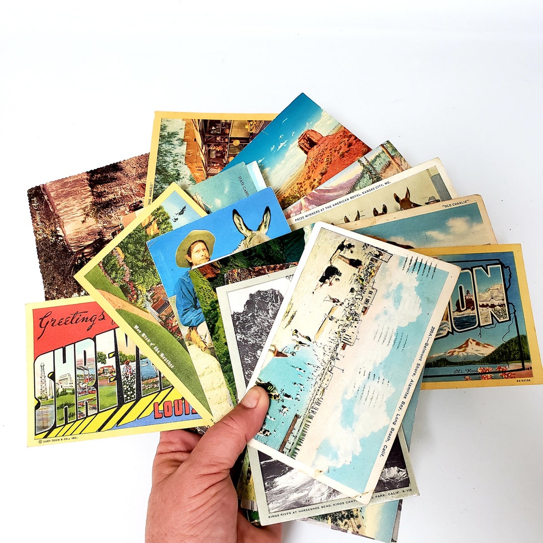 Vintage Postcards for Decoupage Arts and Crafts Projects. Antique ...