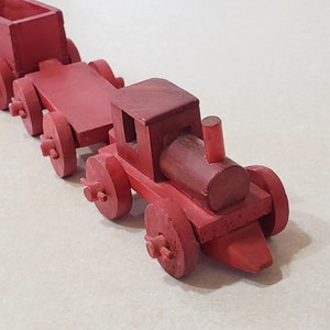 Vintage Handmade Toys Wooden Train Set Vintage Collectible Trains for ...