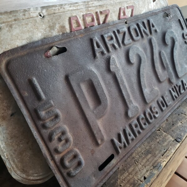 Rustic Old License Plates - Etsy