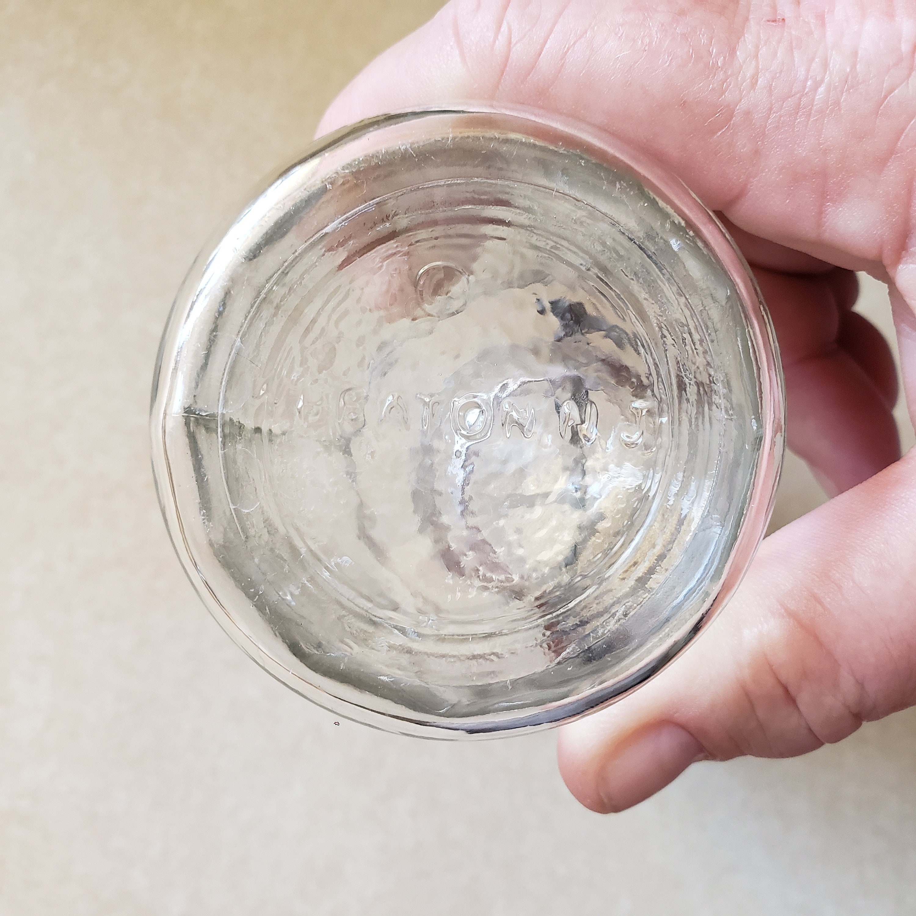 Vintage Small Canister Jar With Flip Top Lid Wheaton Glassware Small ...