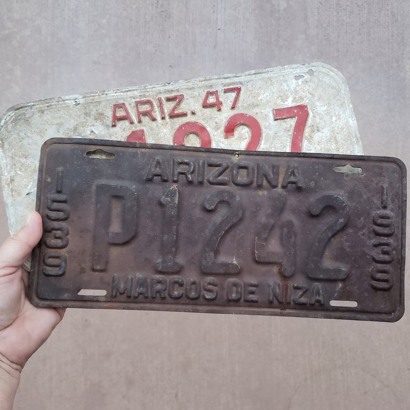 Old License Plate - Etsy