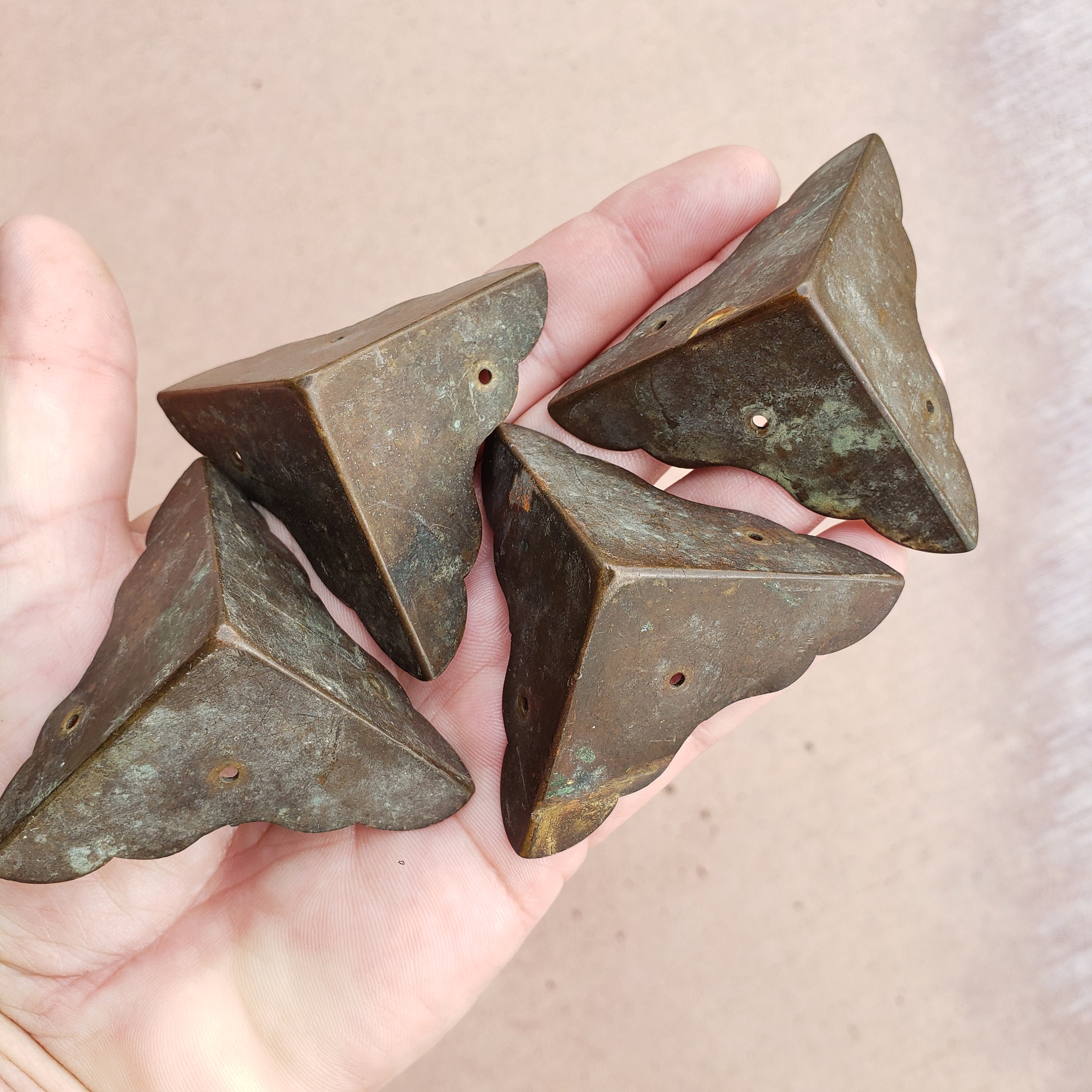 Antique Copper Corner Guards for Chest or Trunk Corners Beautiful ...