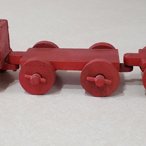 Vintage Handmade Toys Wooden Train Set Vintage Collectible Trains for ...