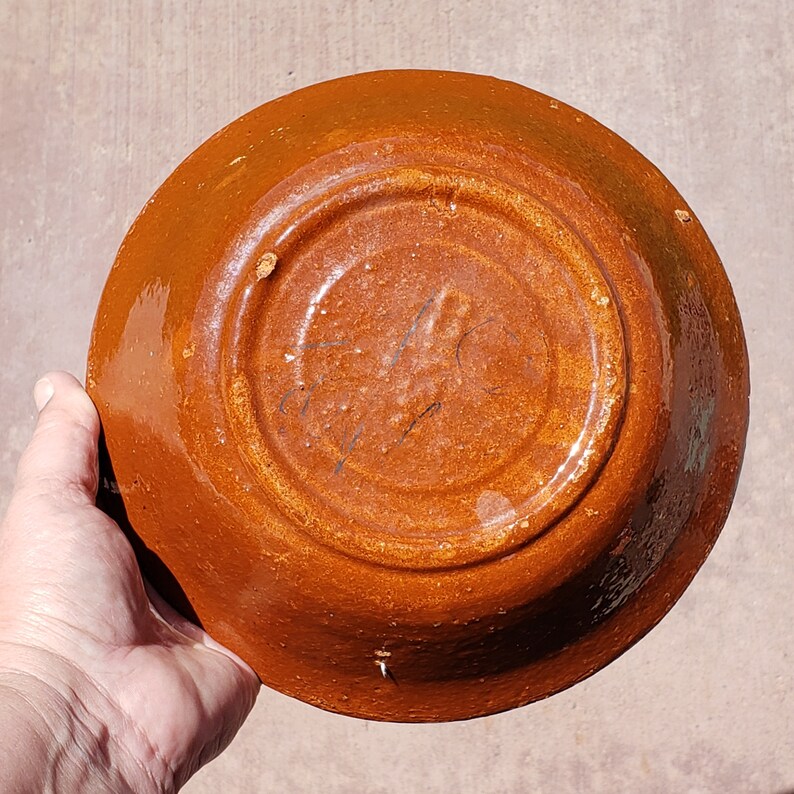Set of Bowls Vintage Traditional Mexican Terra Cotta Bowls Handpainted ...