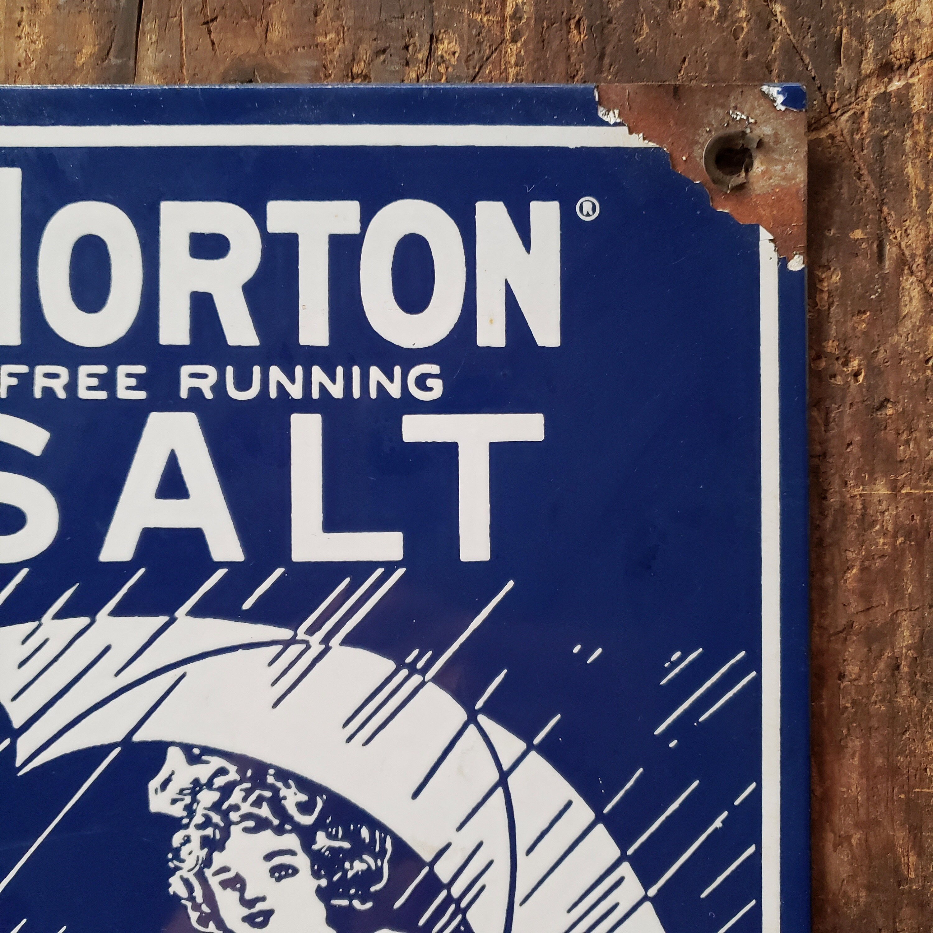 Vintage Porcelain Signs Morton Salt Sign Antique Signs Ranch House ...