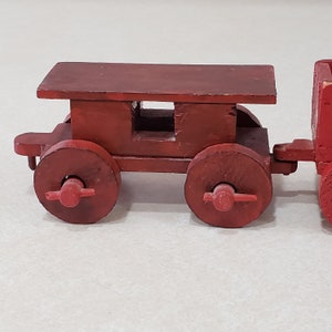 Vintage Handmade Toys Wooden Train Set Vintage Collectible Trains for ...