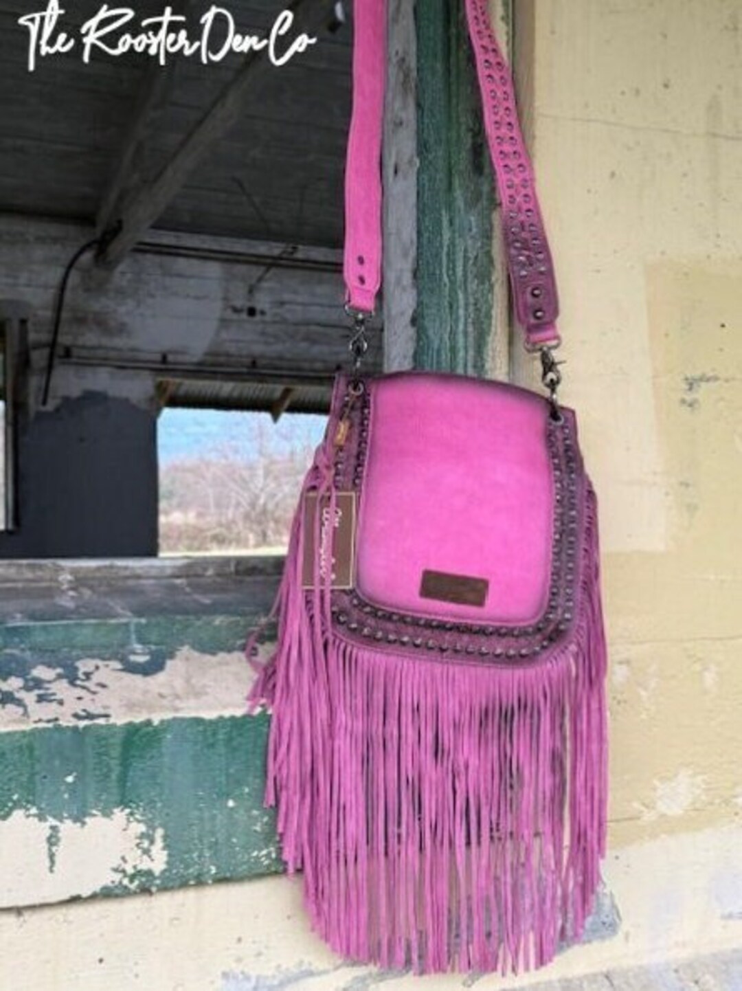 Wrangler Fringe Bag, Western Cowgirl Purse, Pink Vintage Rodeo Bag ...