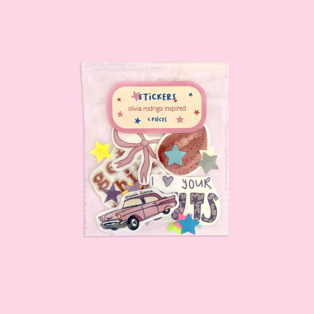 Pack of 5 Olivia Rodrigo Stickers - Etsy