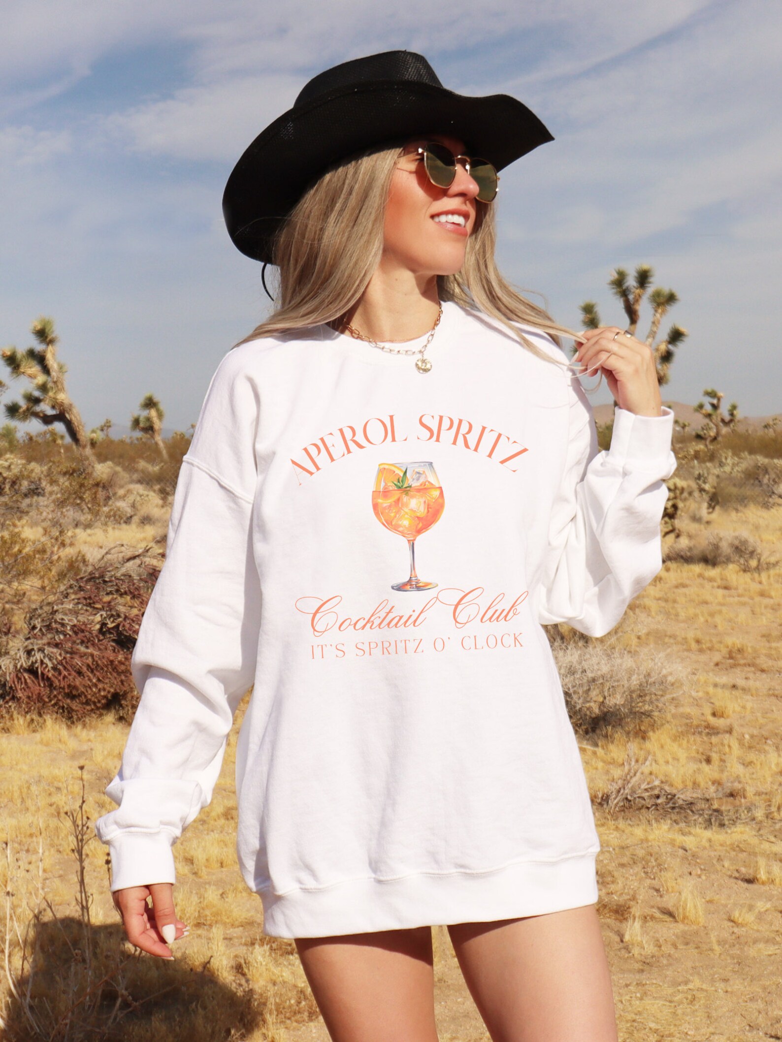 Aperol Spritz Crewneck Sweatshirt, Italian Aperitivo Social Club, Gift ...