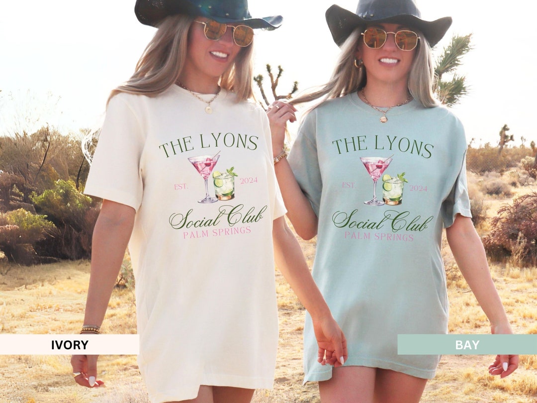 Personalized Social Cocktail Club Shirts, Bachelorette Outfits Bride ...