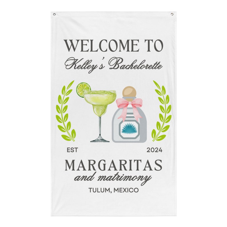 Margs and Matrimony Banner, Custom Margaritas and Matrimony Sign ...