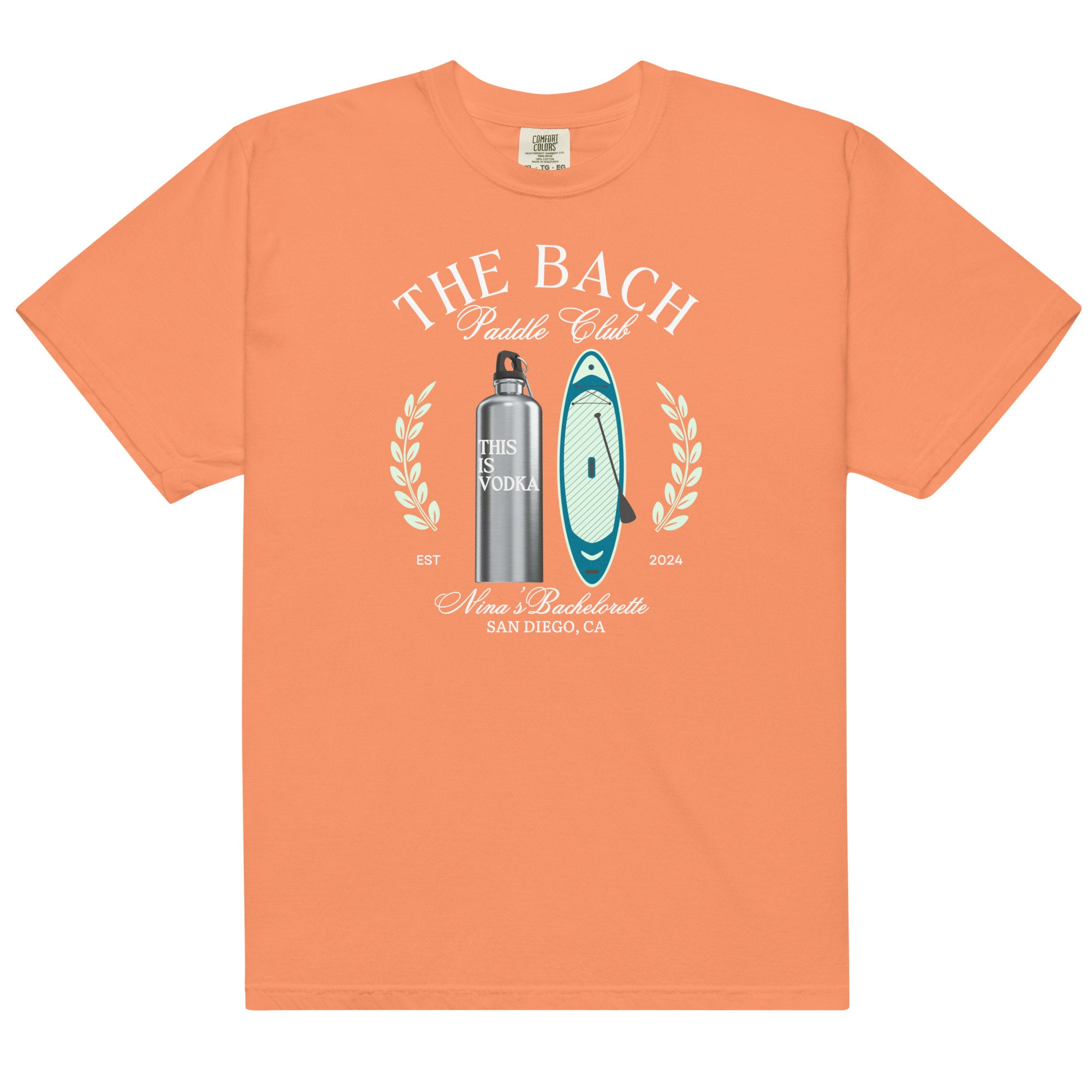 Paddle Board Bachelorette Custom Social Club Shirt, Comfort Colors ...