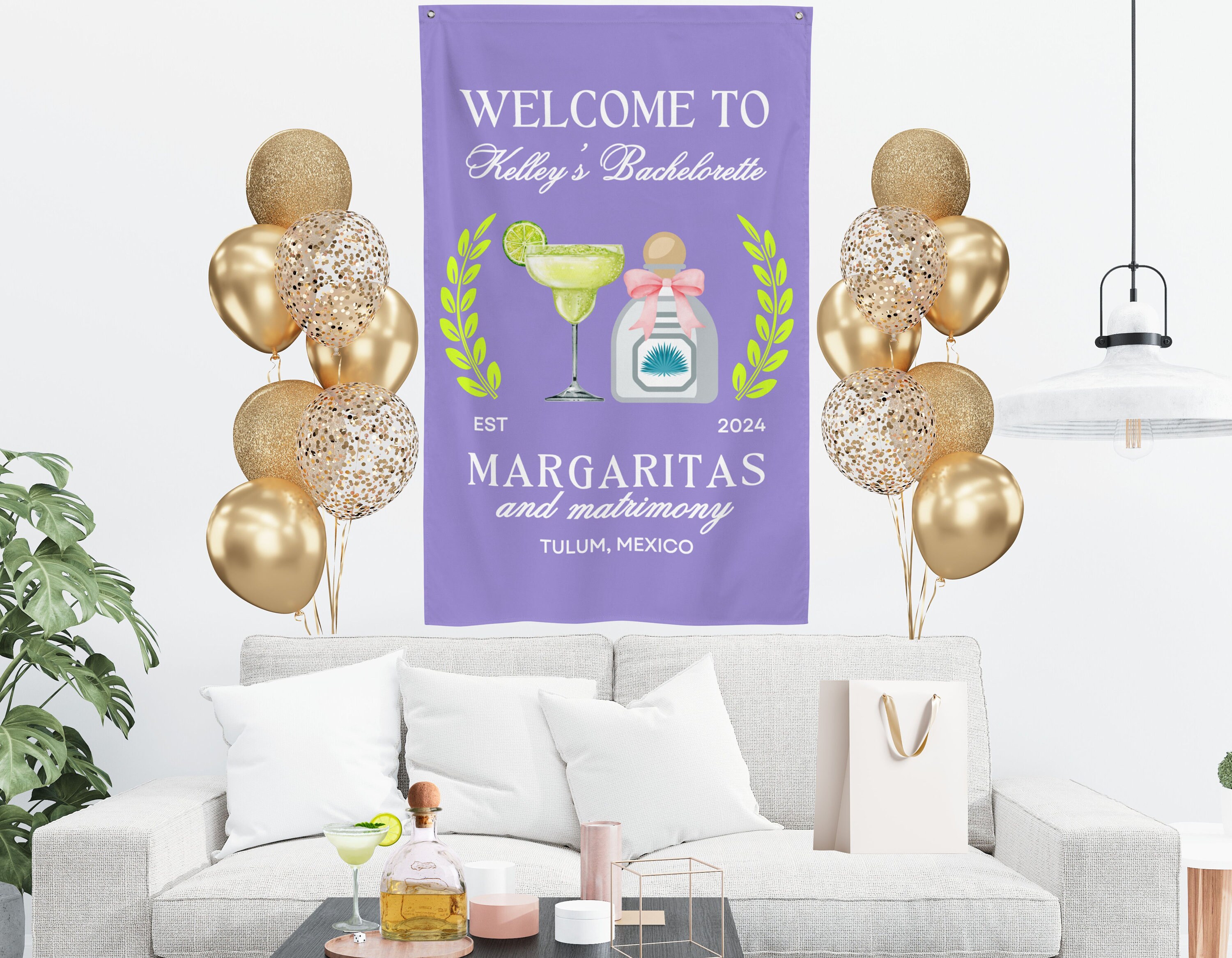 Margs and Matrimony Banner, Custom Margaritas and Matrimony Sign ...
