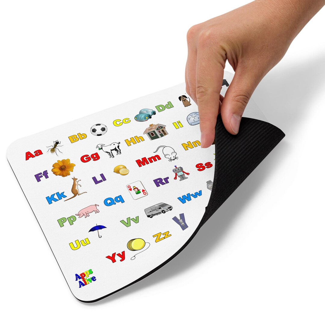 Alphabet Mouse Pad Learn to Read, Letters, English - Etsy