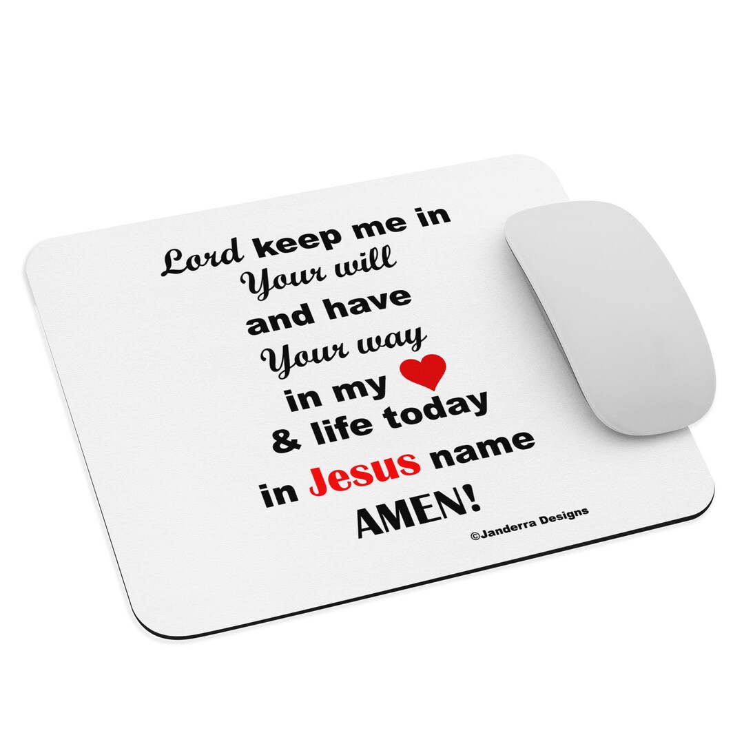 Guided by Faith: Lord Keep Me in Your Will & Way Mouse Pad Spiritual ...