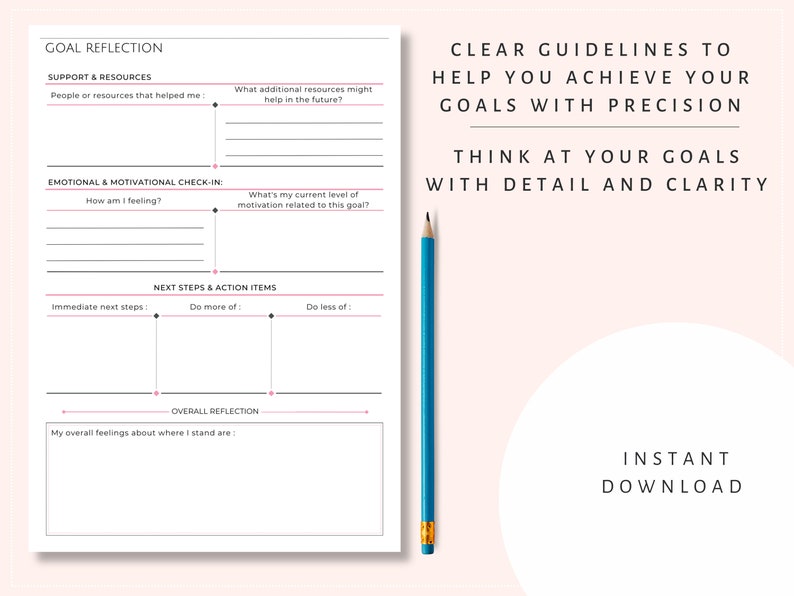 16-page SMART Goals Planner Plus Printable Mind Map Bonus Included ...