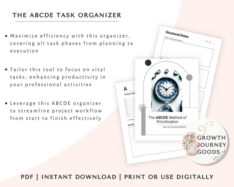 The ABCDE Method of Prioritization | Task Organizer for a Productive ...