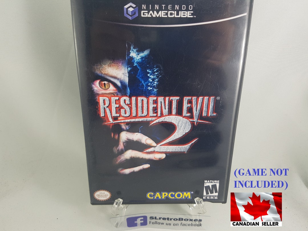 RESIDENT EVIL 2 Videogame Case Gcn, Nintendo Gamecube Reprinted Covers ...