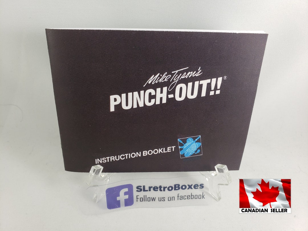 MIKE TYSON'S PUNCH Out Videogame Manual Only Nintendo Nes Replacement ...