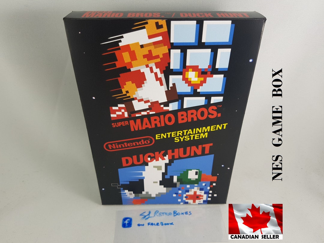 Super MARIO BROS. / Duck Hunt NES, Nintendo Replacement Custom Box ...
