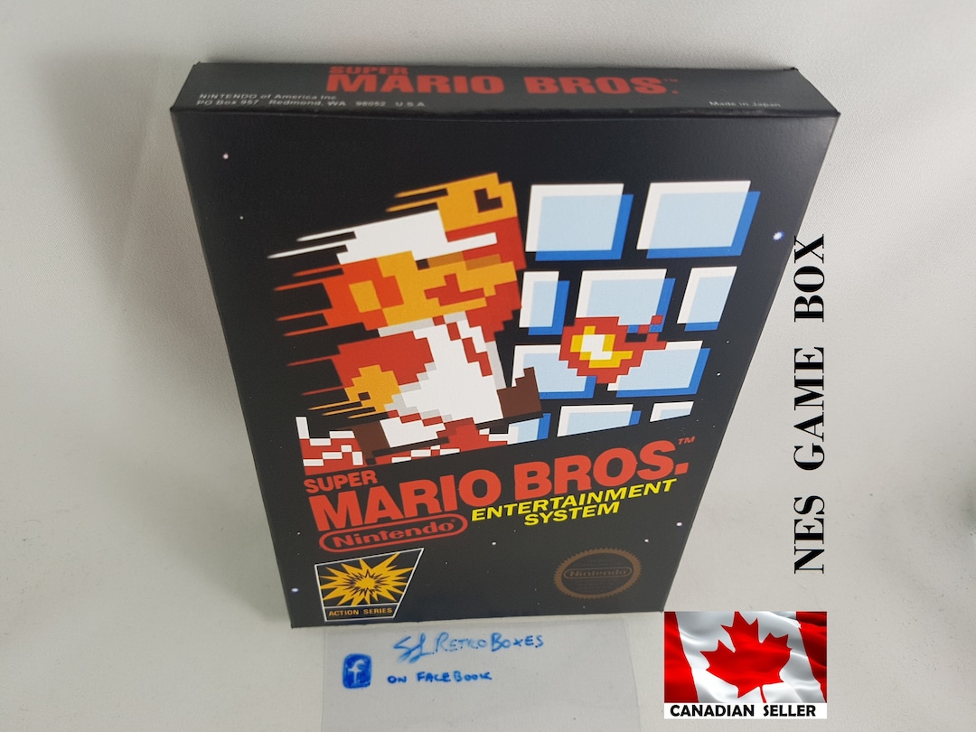 SUPER MARIO BROS. Nes, Nintendo Replacement Custom Box Available With ...
