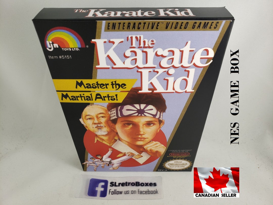 THE KARATE KID Nes, Nintendo Replacement Custom Box Available With Dust ...