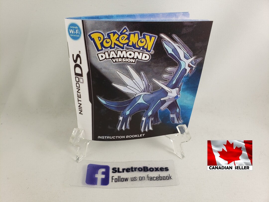 POKEMON DIAMOND Nintendo Ds Gameboy Replacement Game Instruction Manual ...