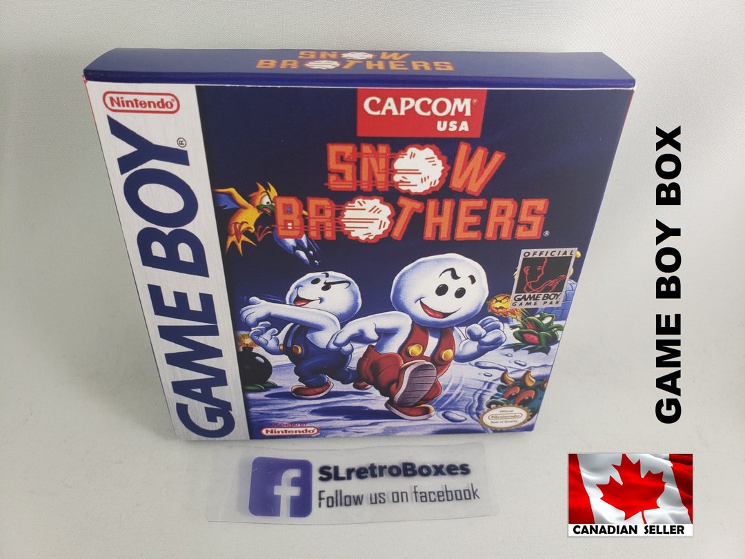 SNOW BROS BOX Gb Nintendo Gameboy Replacement Custom Box Available With ...