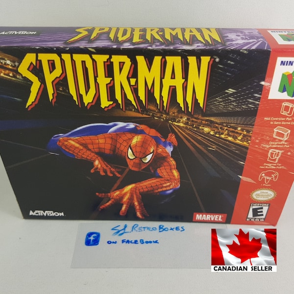 Spider Man N64 Box - Etsy