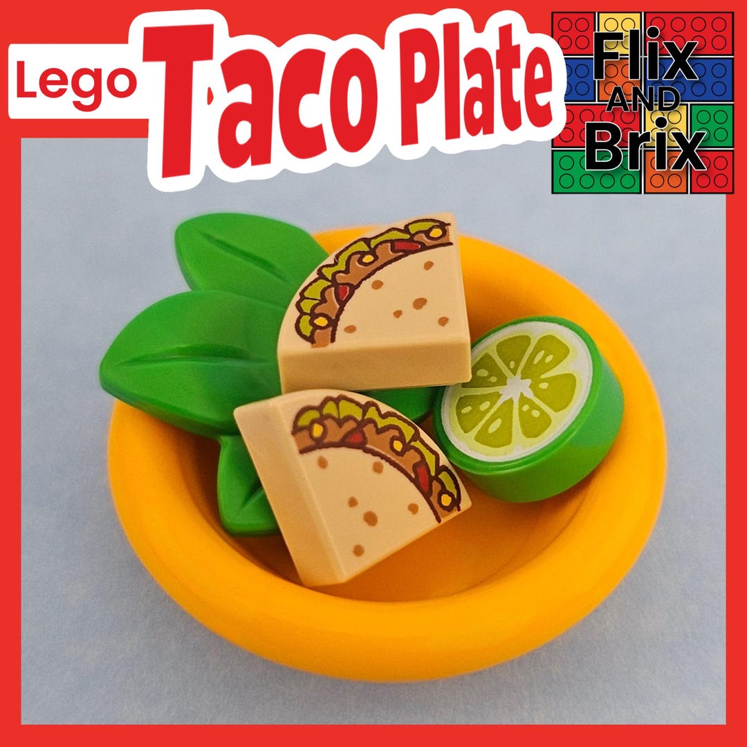 LEGO Taco Plate - Etsy