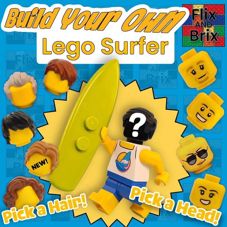 Build Your Own LEGO Surfer - Etsy