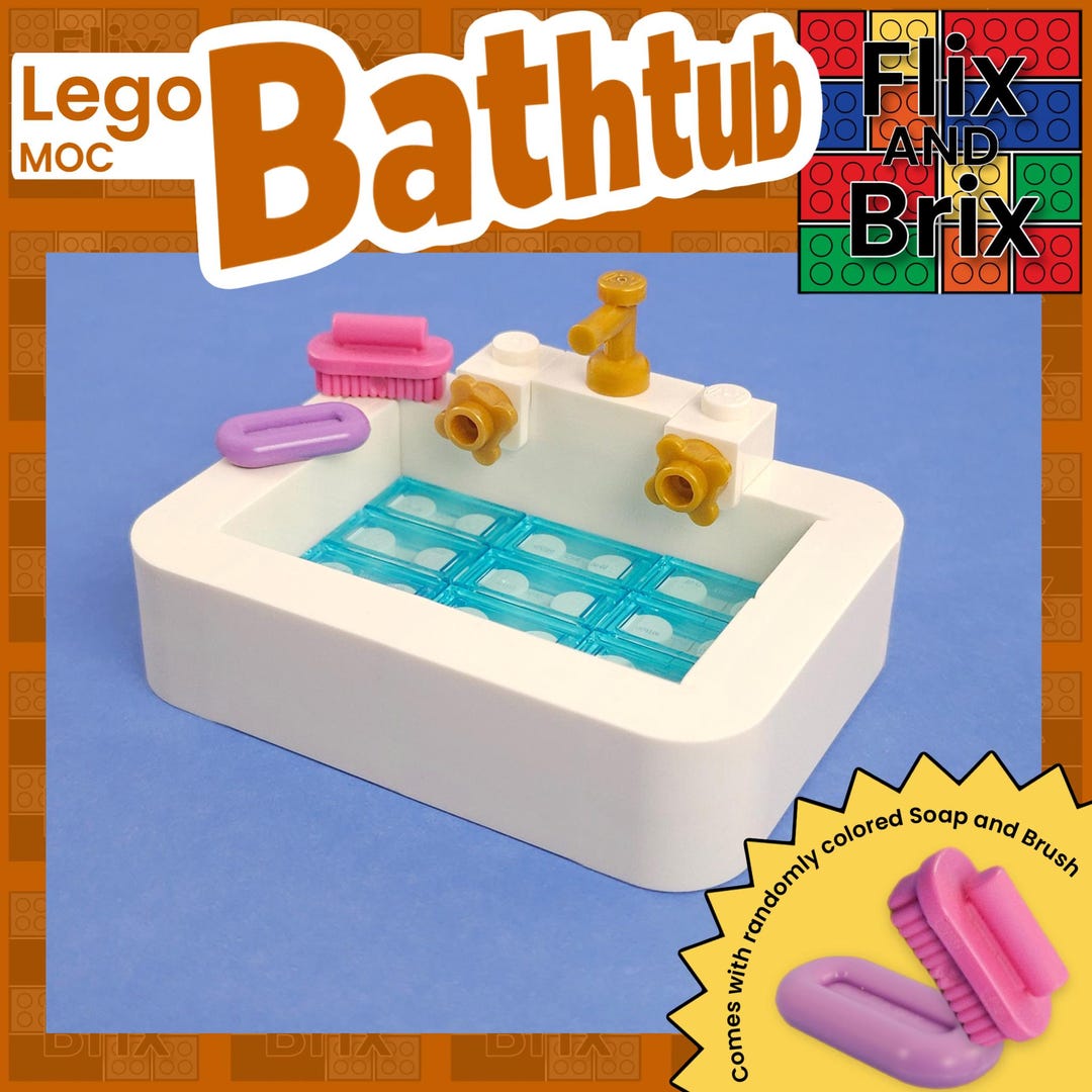 LEGO MOC Bathtub - Etsy