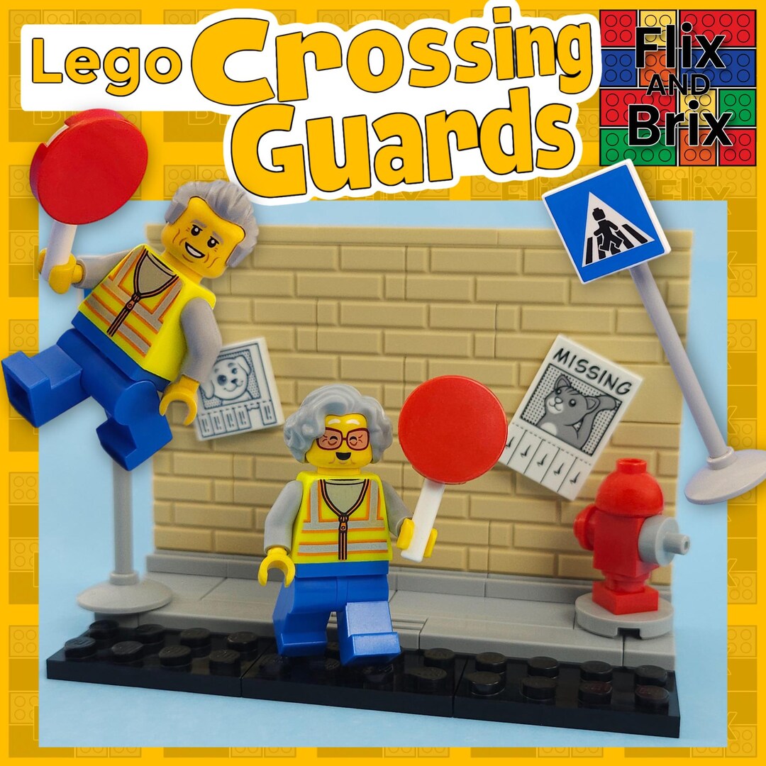 LEGO Crossing Guard - Etsy