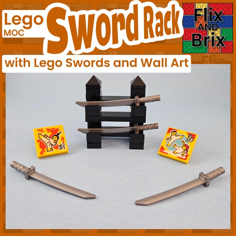 LEGO MOC Sword Rack - Etsy