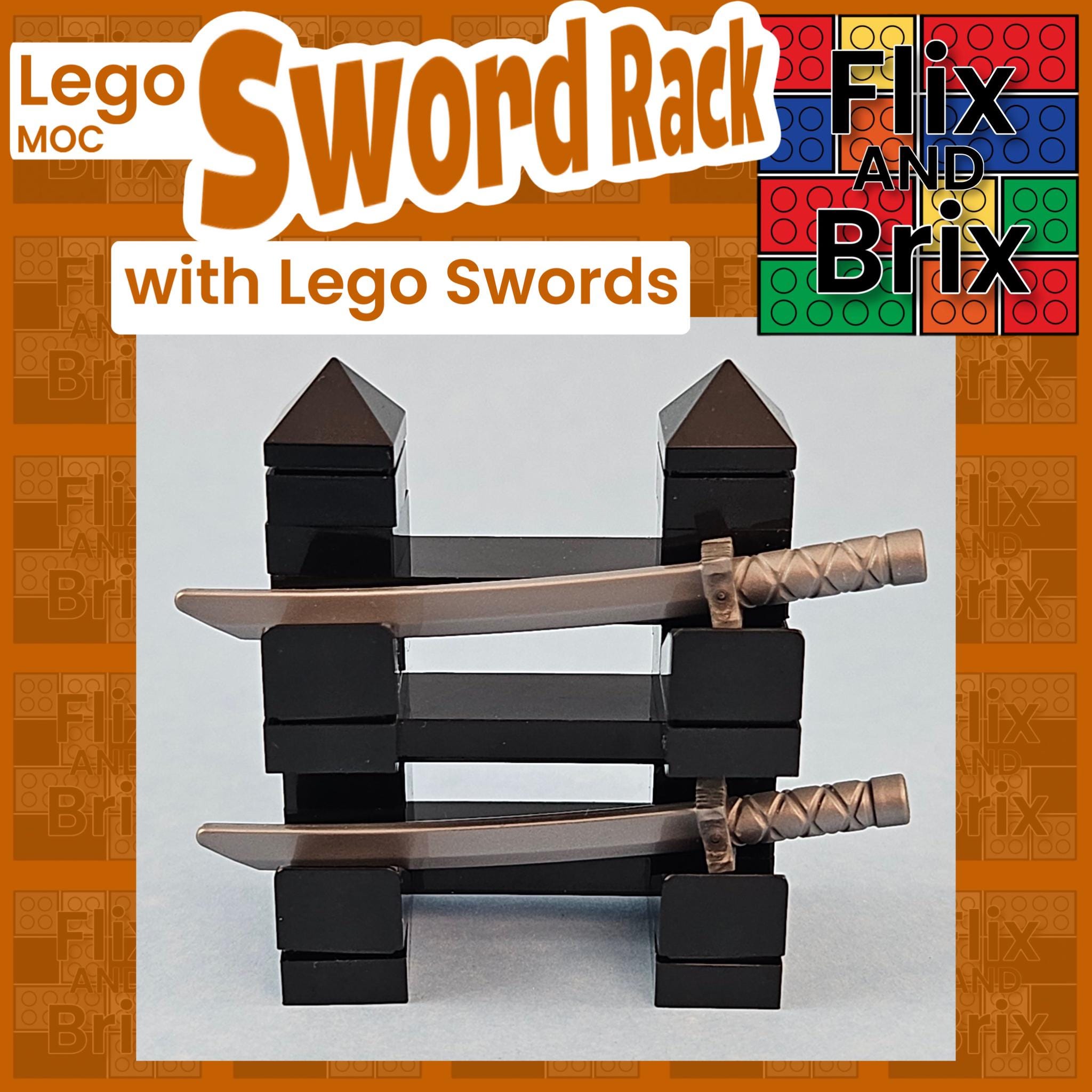 LEGO MOC Sword Rack - Etsy