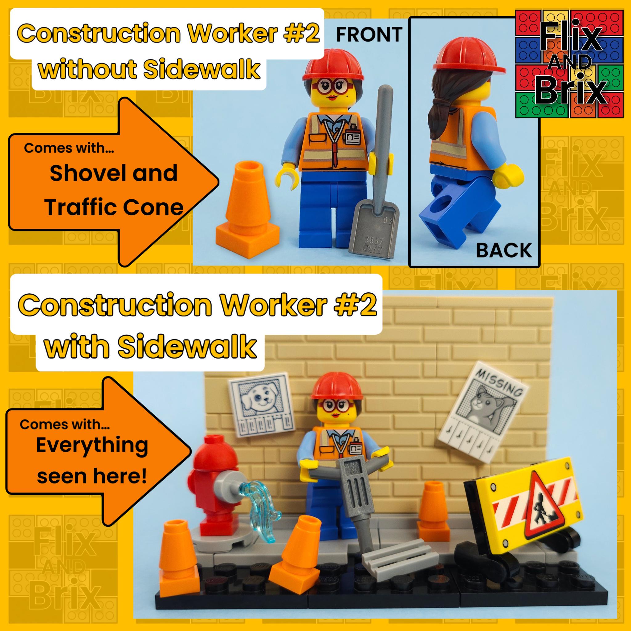 LEGO Construction Workers - Etsy