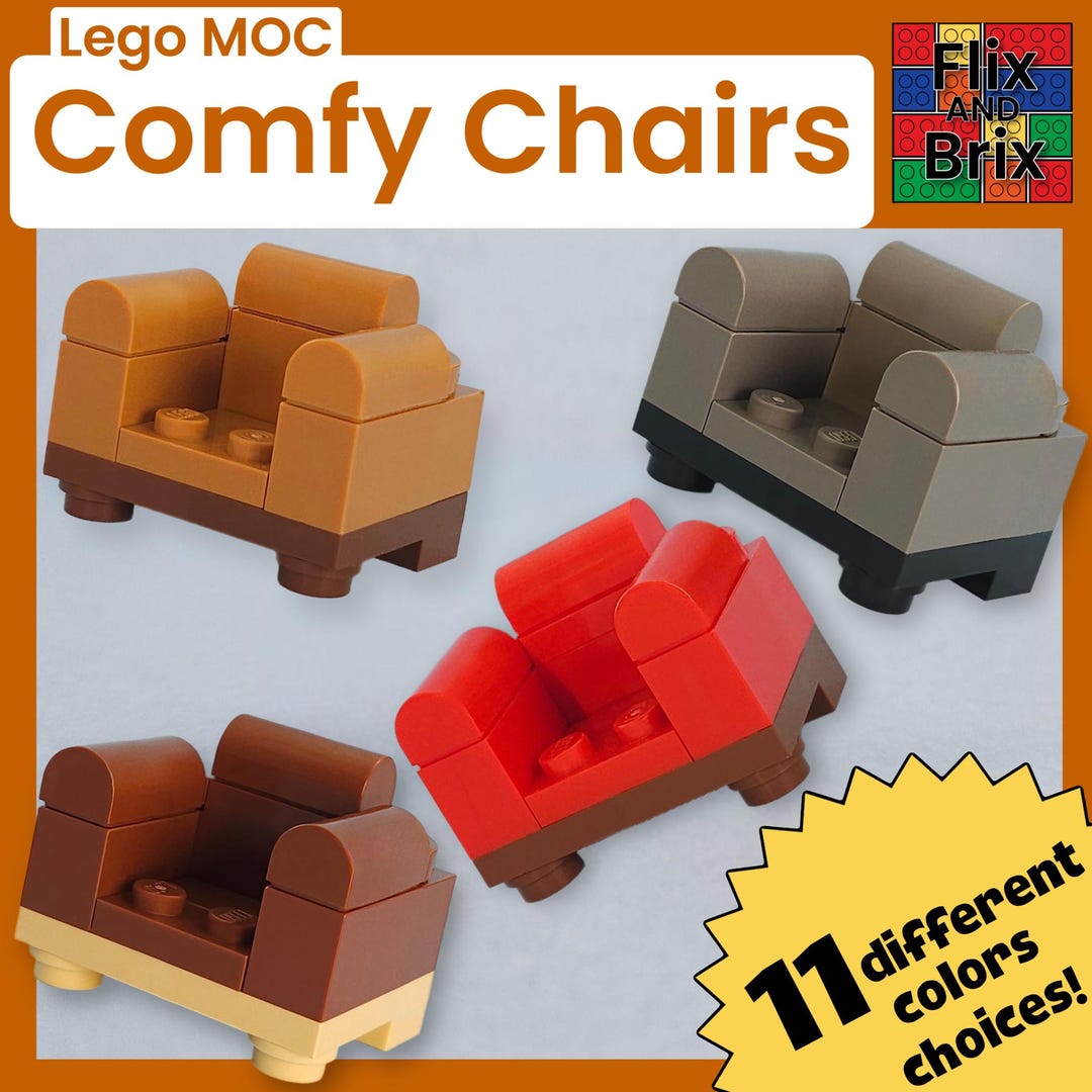 LEGO MOC Comfy Chairs - Etsy