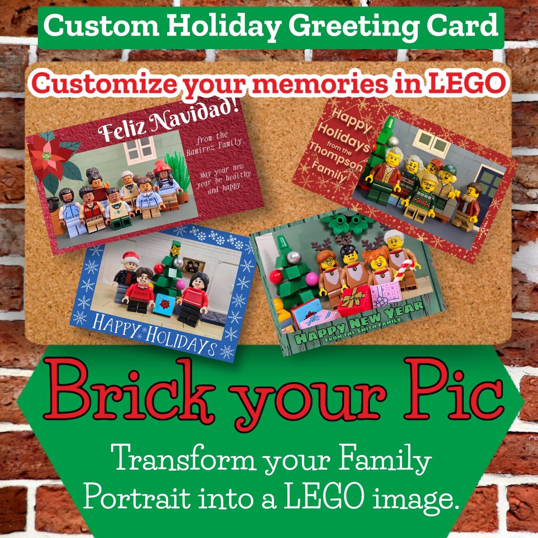 Custom Lego Picture: Holiday Package 3 Offering - Etsy